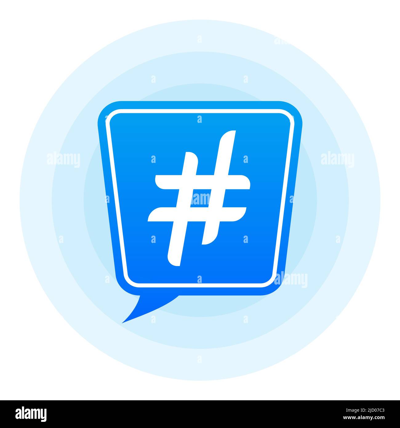 Hash tag lable white background. Vector illustration Stock Vector Image ...