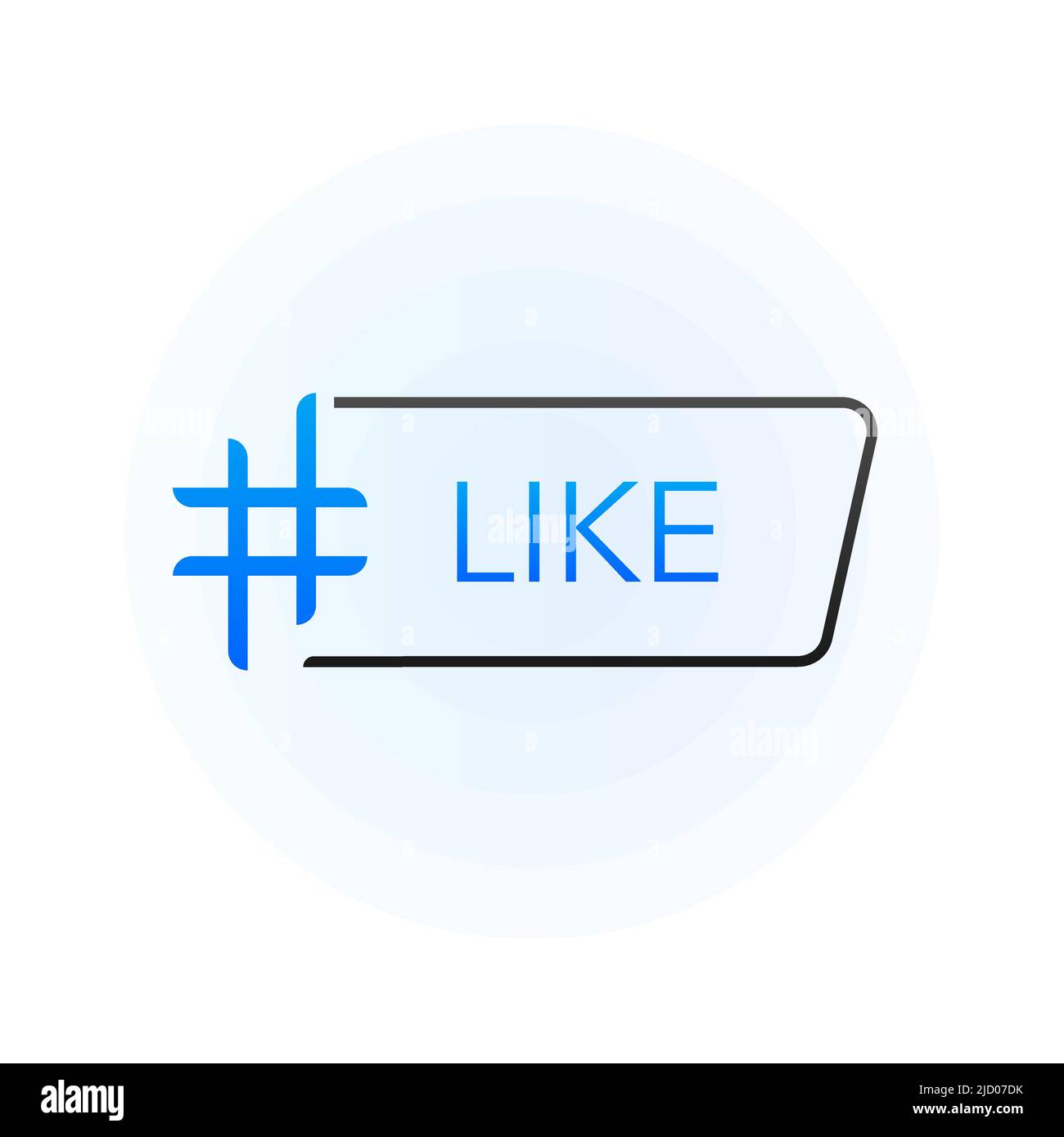 Hash tag lable. Tag Like on white background. Vector illustration Stock ...