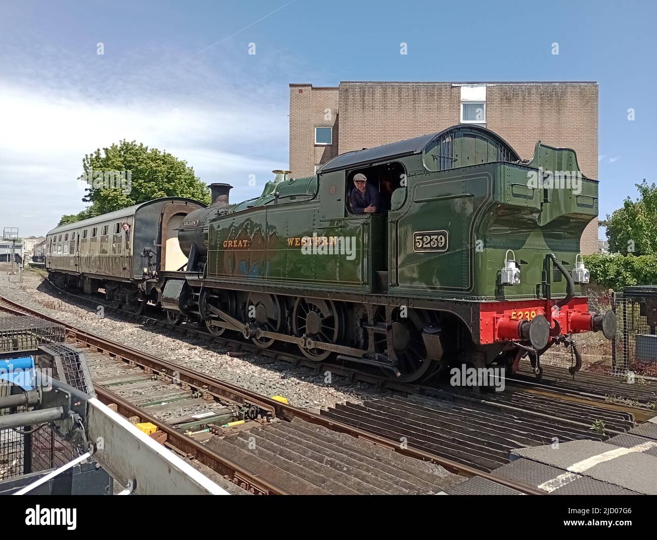 Steam locomotive 5239 Goliath operating as part of Dartmouth Steam ...
