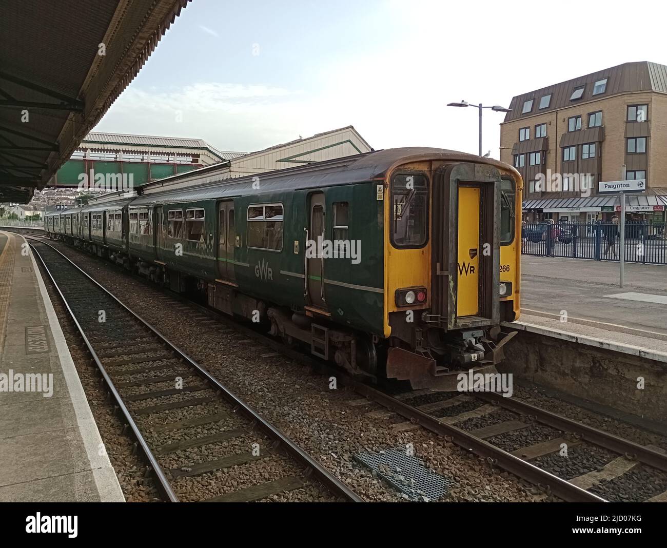 GWR British Rail Class 150 'Sprinter' passenger train at Paignton ...