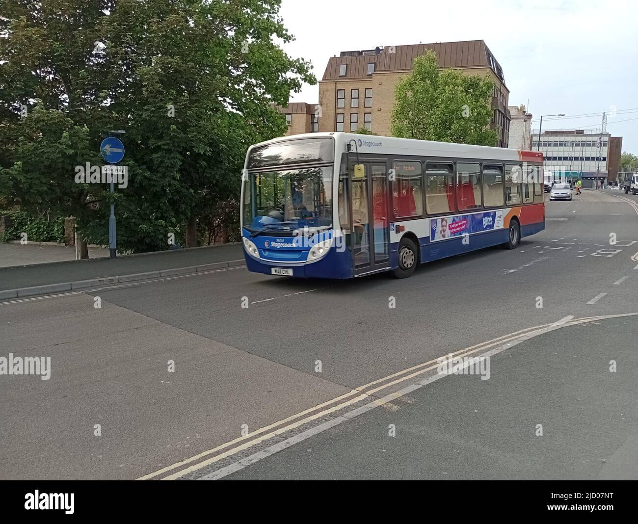 A Stagecoach bus in Great Western Road, Paignton, Devon, England, UK ...