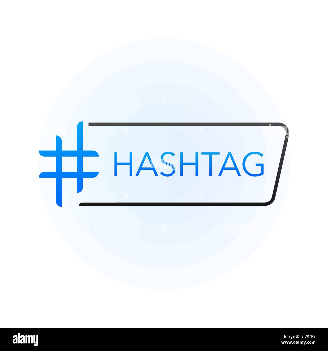 Hash tag lable on white background. Vector illustration Stock Vector ...