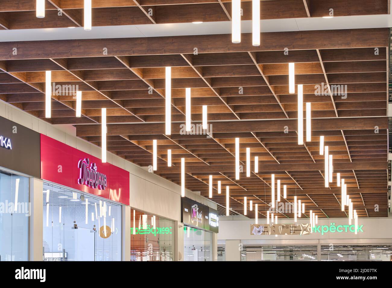 Photos of the mall and its wooden ceilings Stock Photo - Alamy