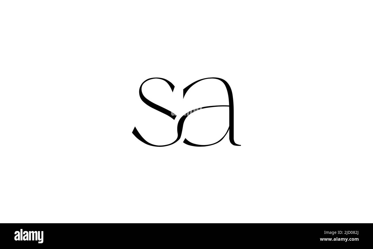 SA, AS Abstract Letters Logo monogram Stock Vector Image & Art - Alamy