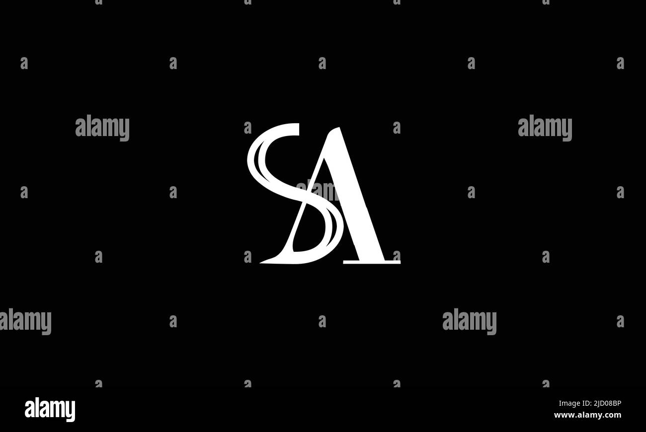 SA, AS Abstract Letters Logo monogram Stock Vector Image & Art - Alamy