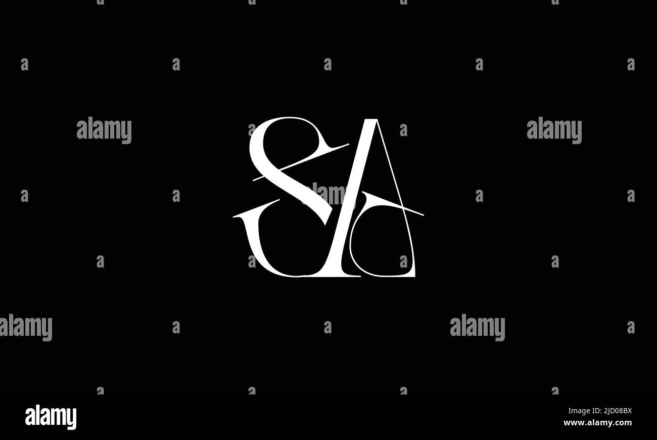 SA, AS Abstract Letters Logo monogram Stock Vector Image & Art - Alamy
