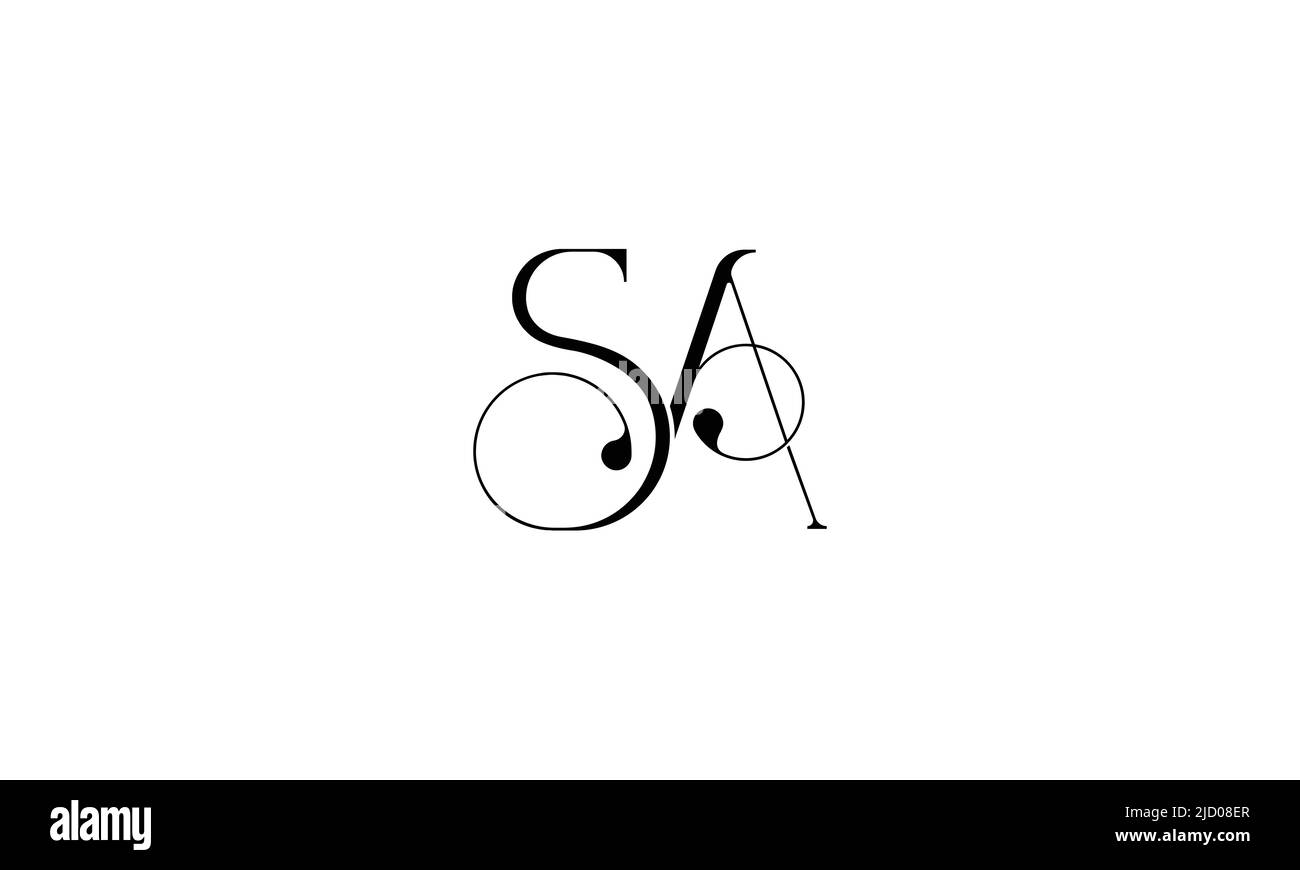 SA, AS Abstract Letters Logo monogram Stock Vector Image & Art - Alamy