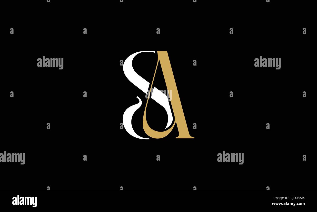 SA, AS Abstract Letters Logo monogram Stock Vector Image & Art - Alamy
