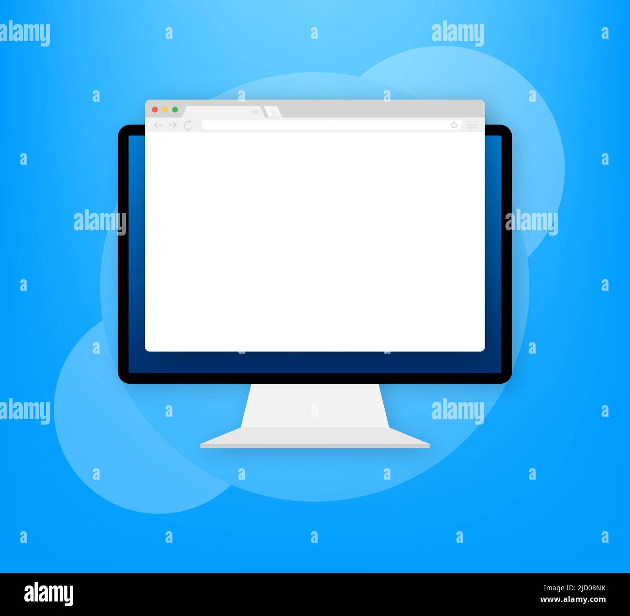Browser window vector illustration. Browser or web browser in flat ...