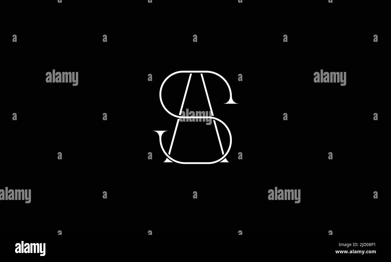 SA, AS Abstract Letters Logo monogram Stock Vector Image & Art - Alamy