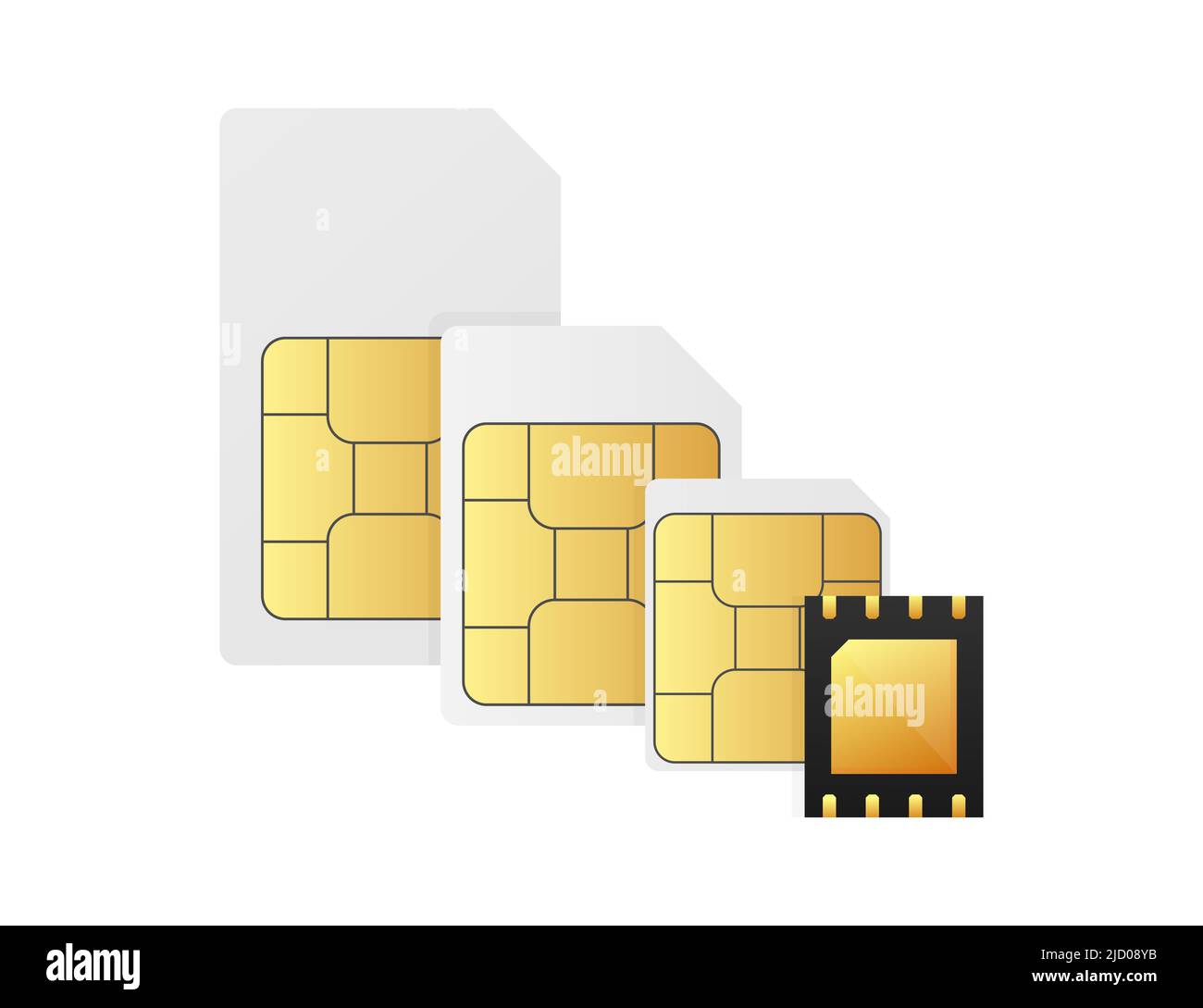 Digital e sim chip motherboard digital chip. Modern icon. White ...