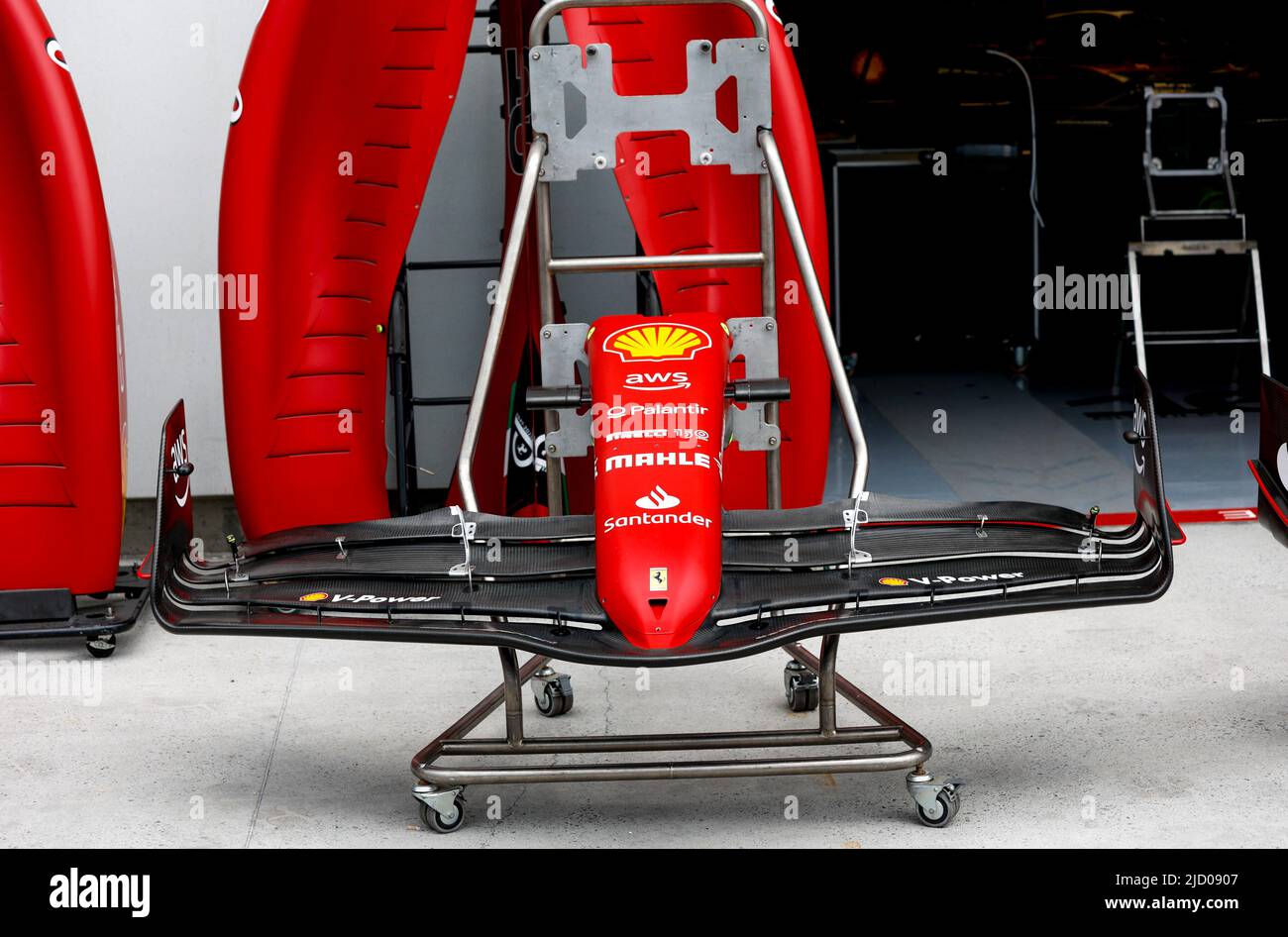 Montreal, Canada. 16th June, 2022. Ferrari F1-75 front wing, F1 Grand ...
