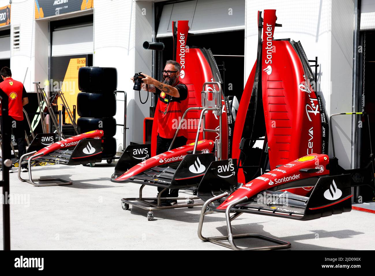 Montreal, Canada. 16th June, 2022. Ferrari F1-75 front wing, F1 Grand ...