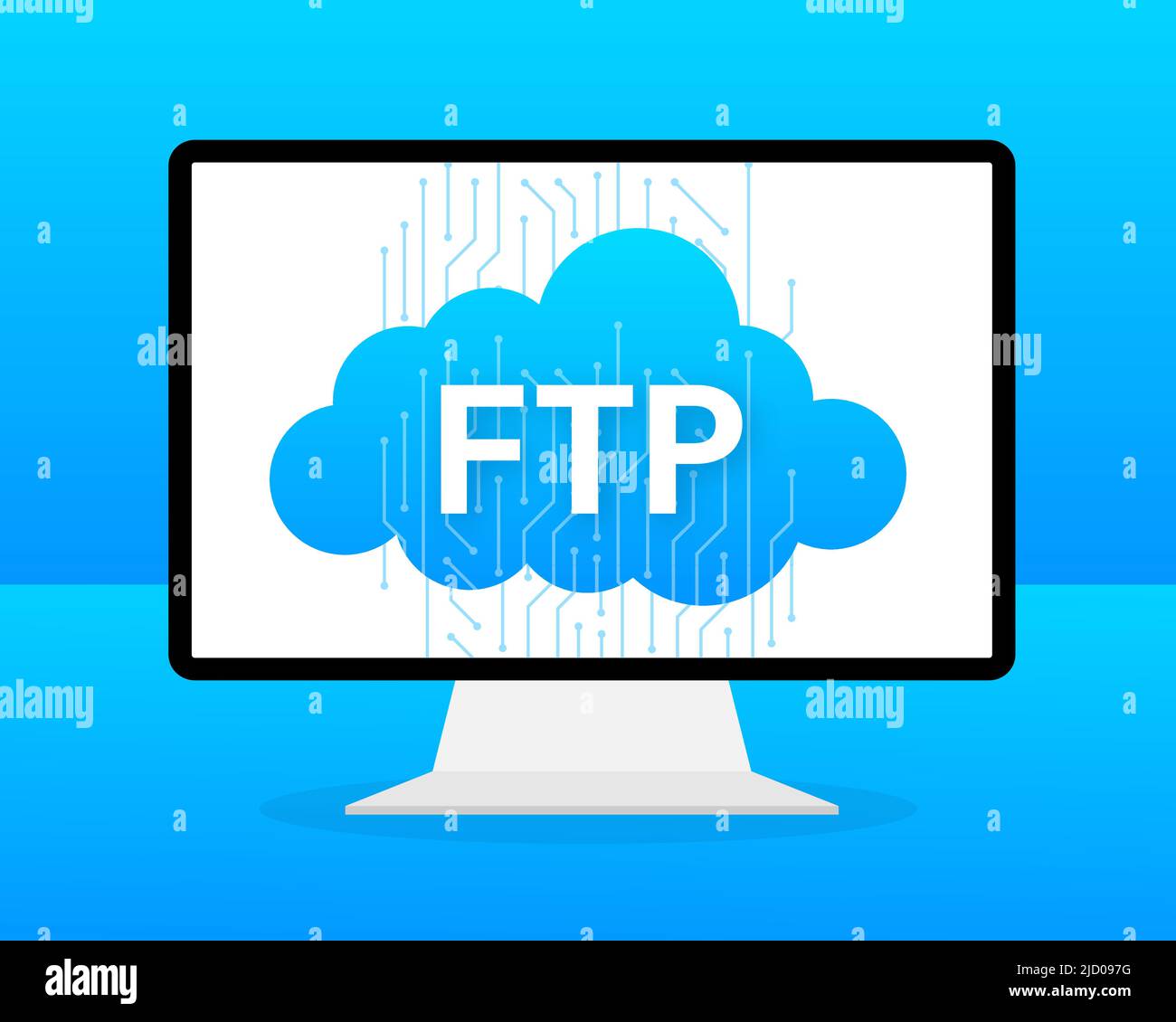 File transfer protocol ftp illustration Stock Vector Images - Alamy