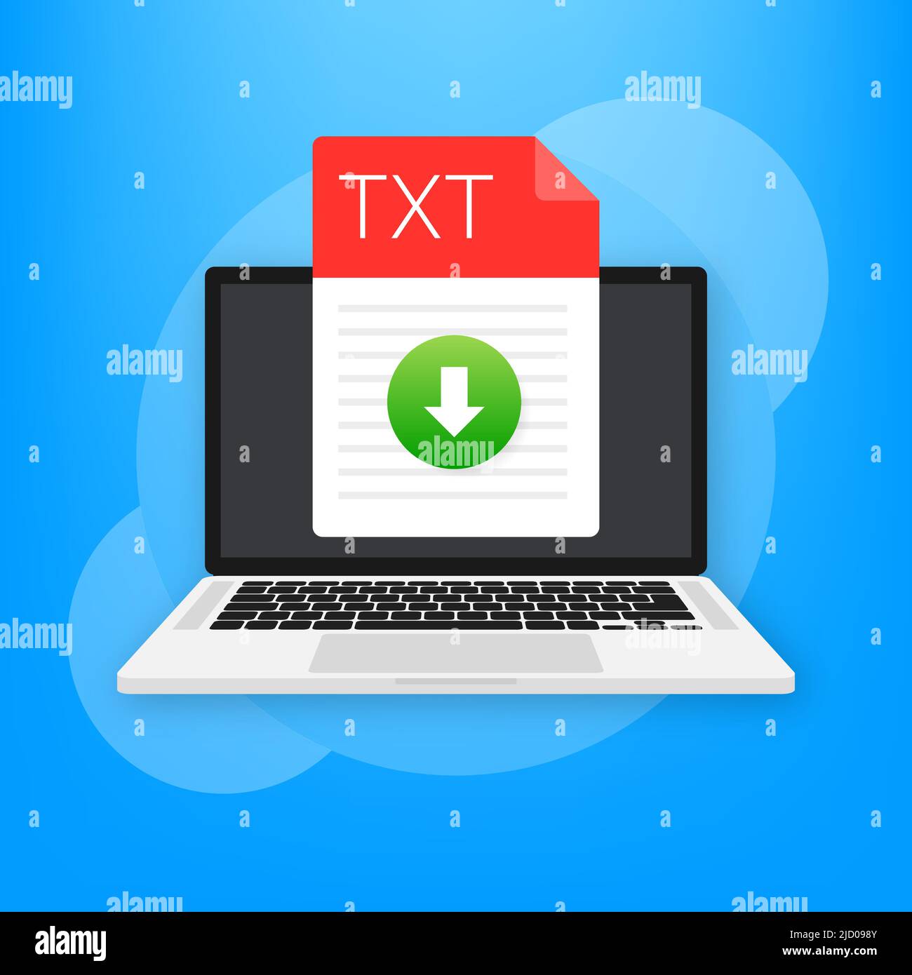 Txt File Icon Spreadsheet Document Type Modern Flat Design Graphic Illustration Vector Txt
