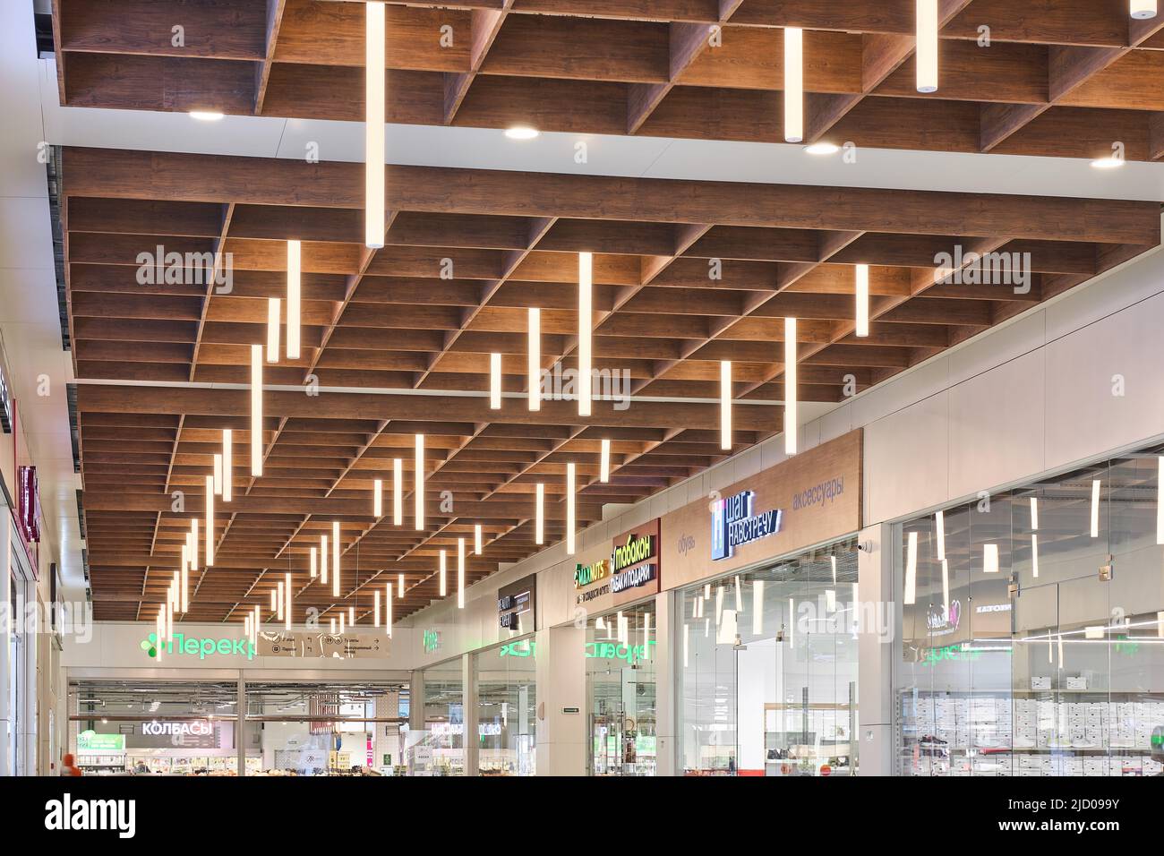 Photos of the mall and its wooden ceilings Stock Photo - Alamy