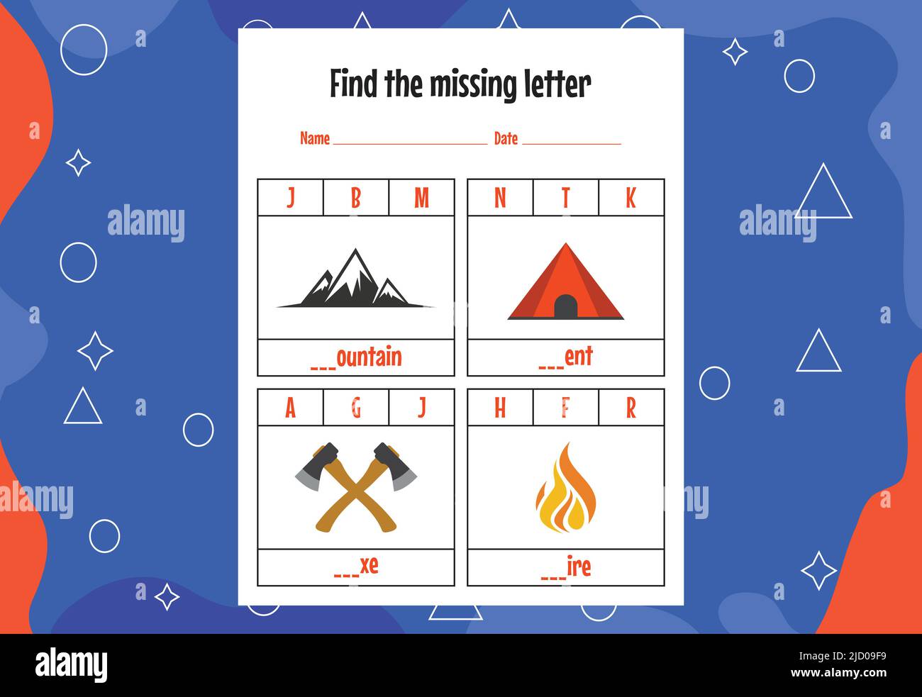 Find the missing letter. Education spelling worksheets for kids ...