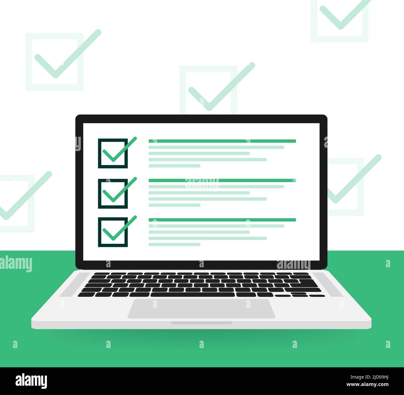 Checklist survey Stock Vector Images - Alamy