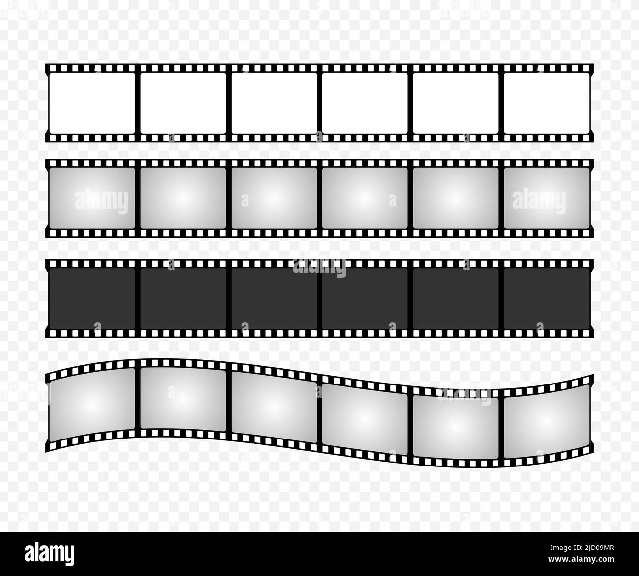 Movie tape set illustration. Cinema poster concept. Banner design for ...