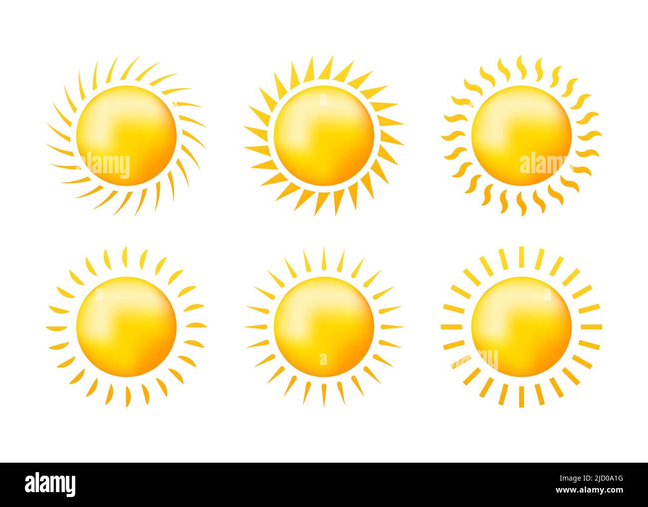 Sun clipart illustration summer hi-res stock photography and images - Alamy