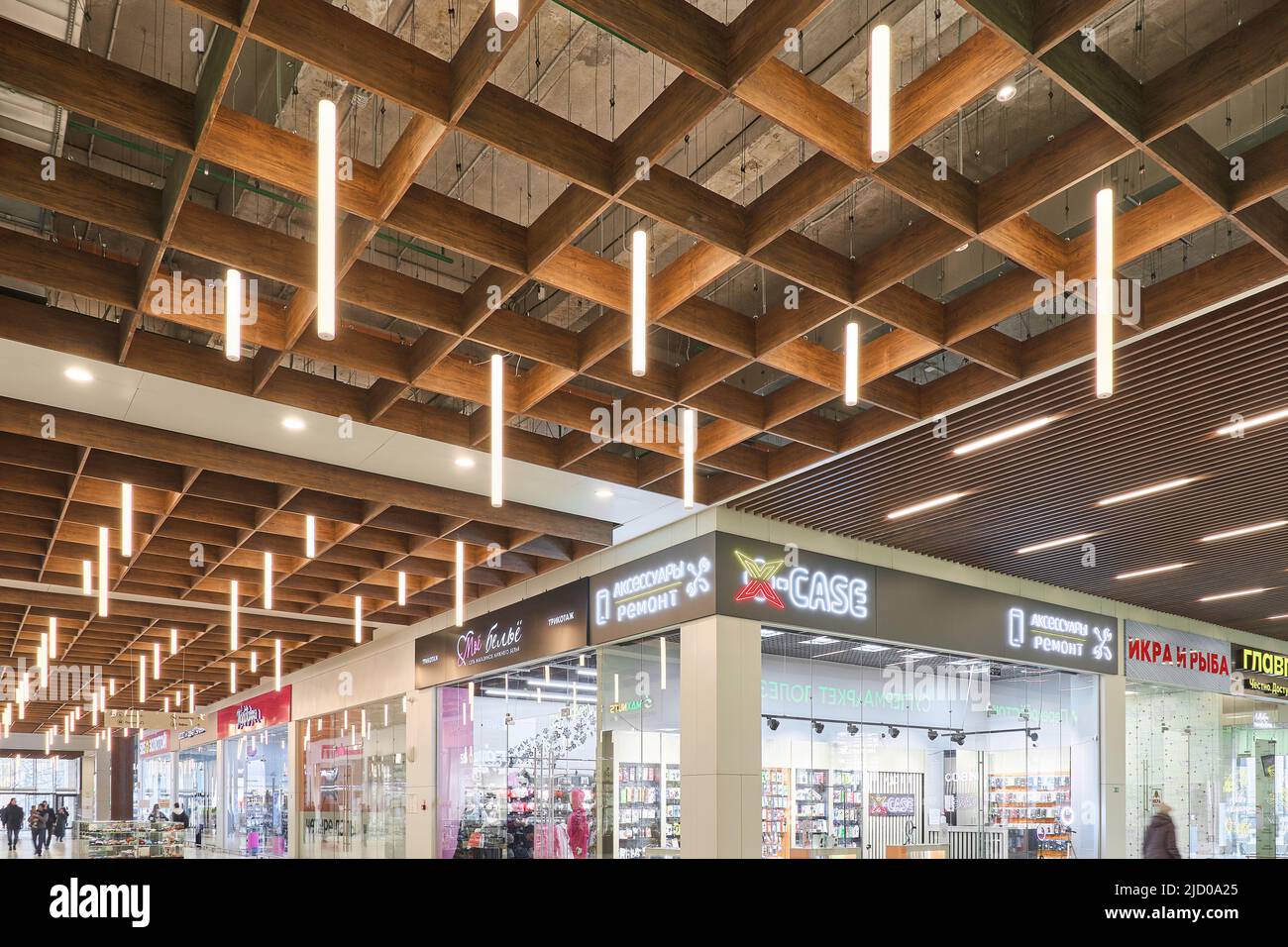 Photos of the mall and its wooden ceilings Stock Photo - Alamy