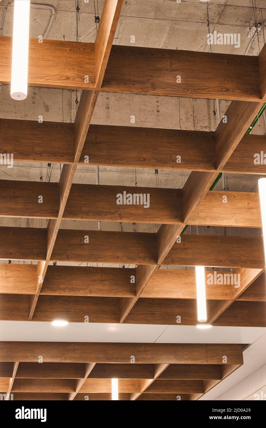 Photos of the mall and its wooden ceilings Stock Photo - Alamy