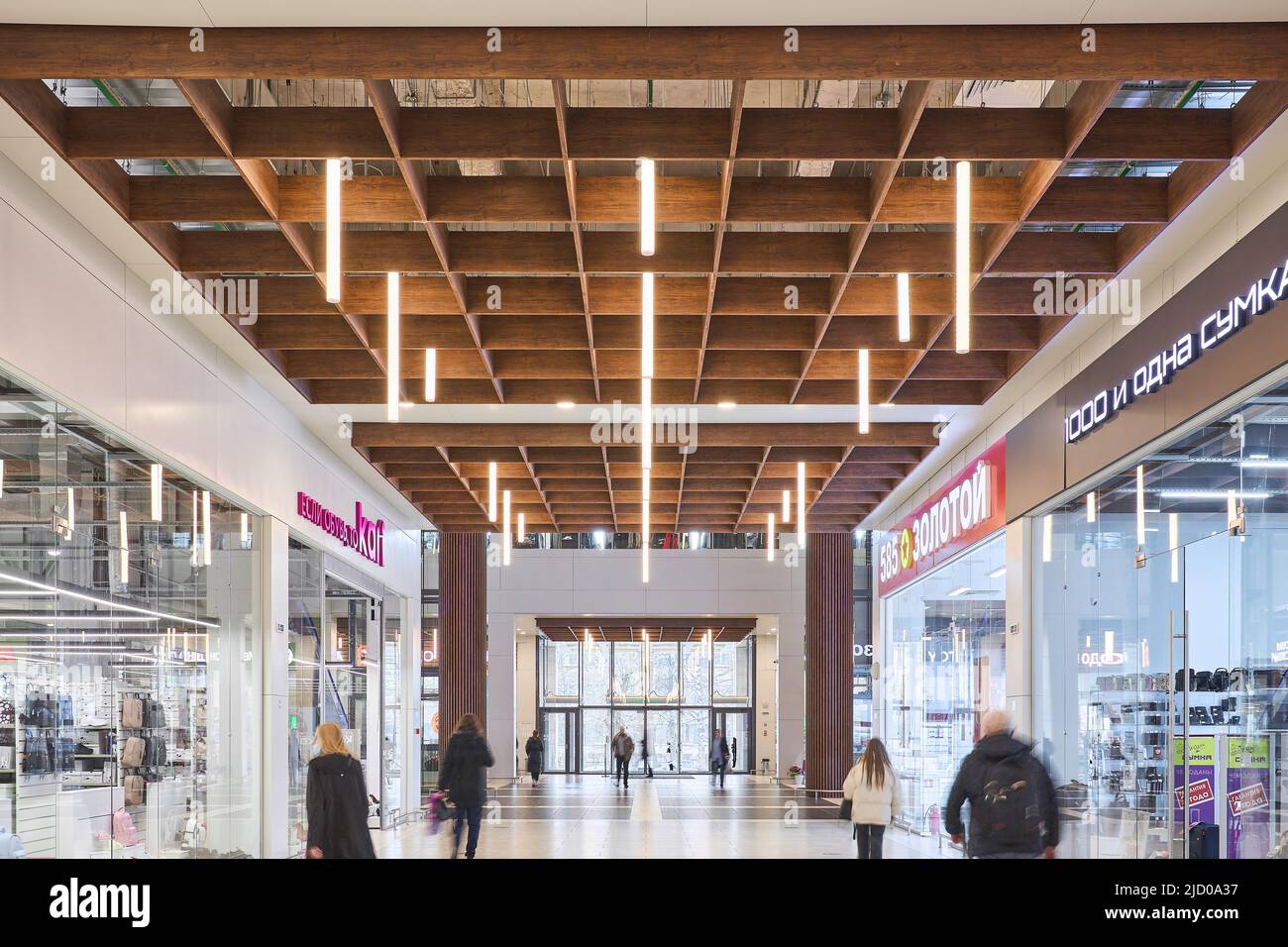 Photos of the mall and its wooden ceilings Stock Photo - Alamy