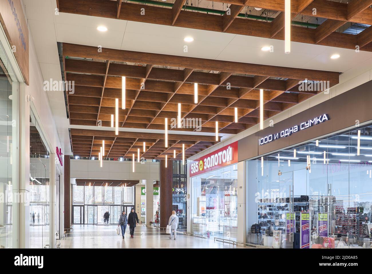Photos of the mall and its wooden ceilings Stock Photo - Alamy