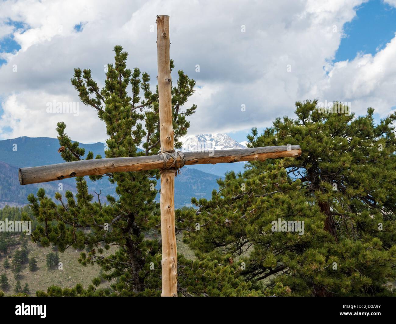 A beautiful scenic outdoor wedding venue sits high atop a ridge ...