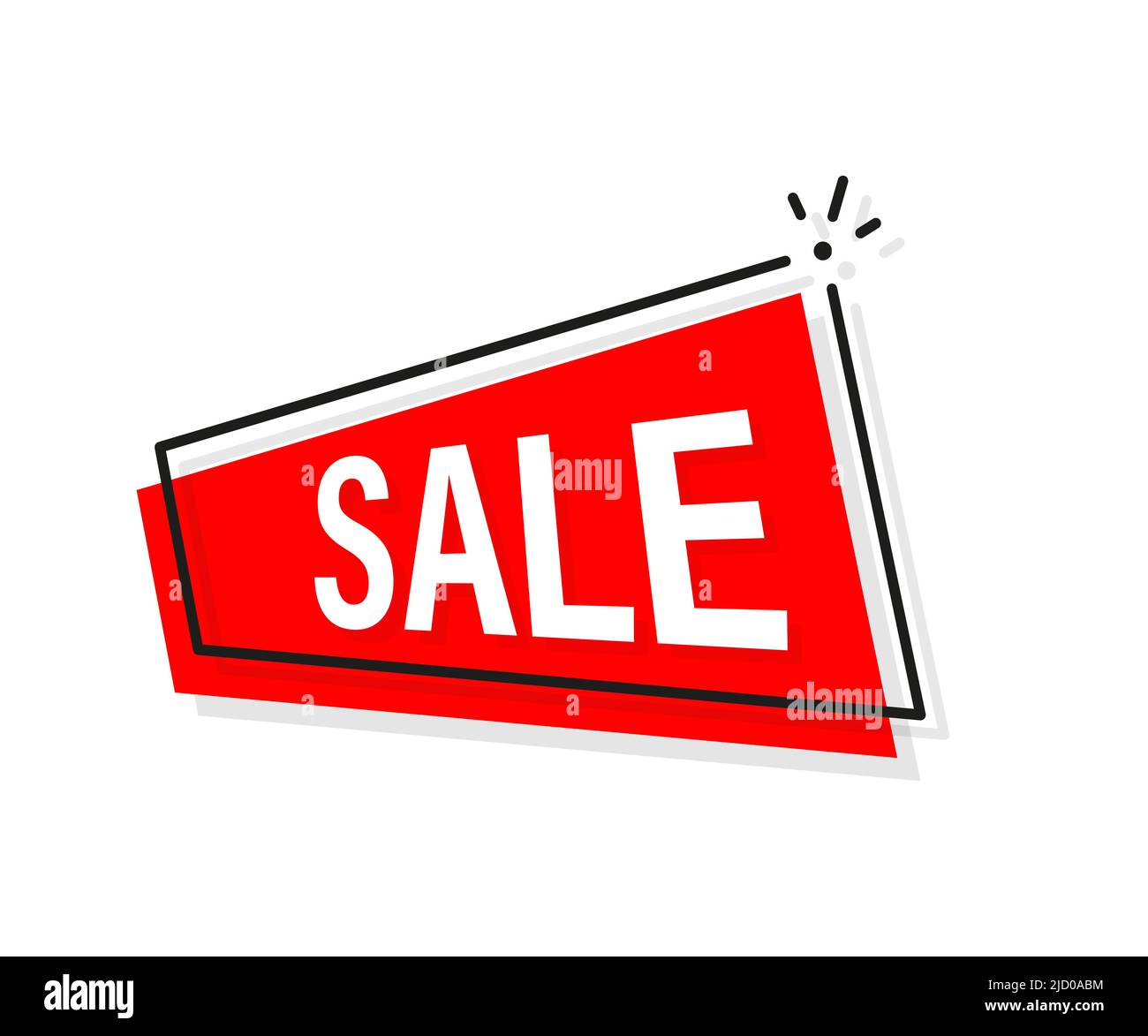 Sale shop button. Business banner. Vector illustration Stock Vector ...