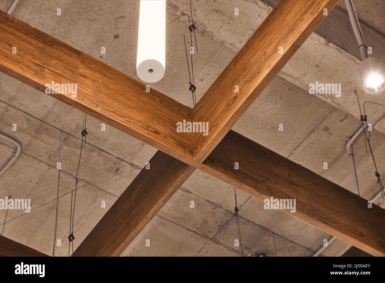 Photos of the mall and its wooden ceilings Stock Photo - Alamy