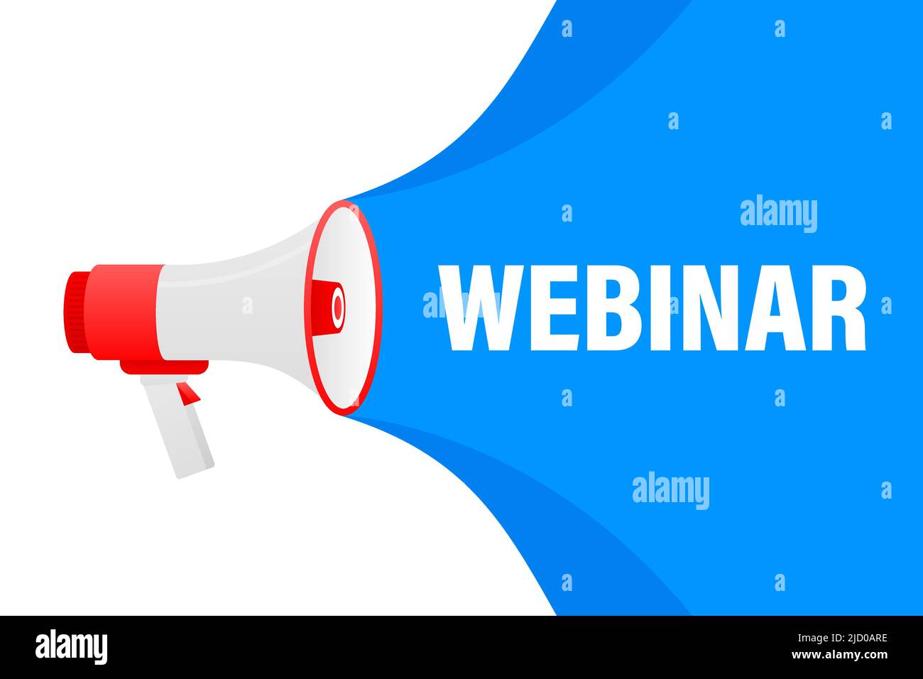 Webinar Button, icon on white background. Vector design Stock Vector ...