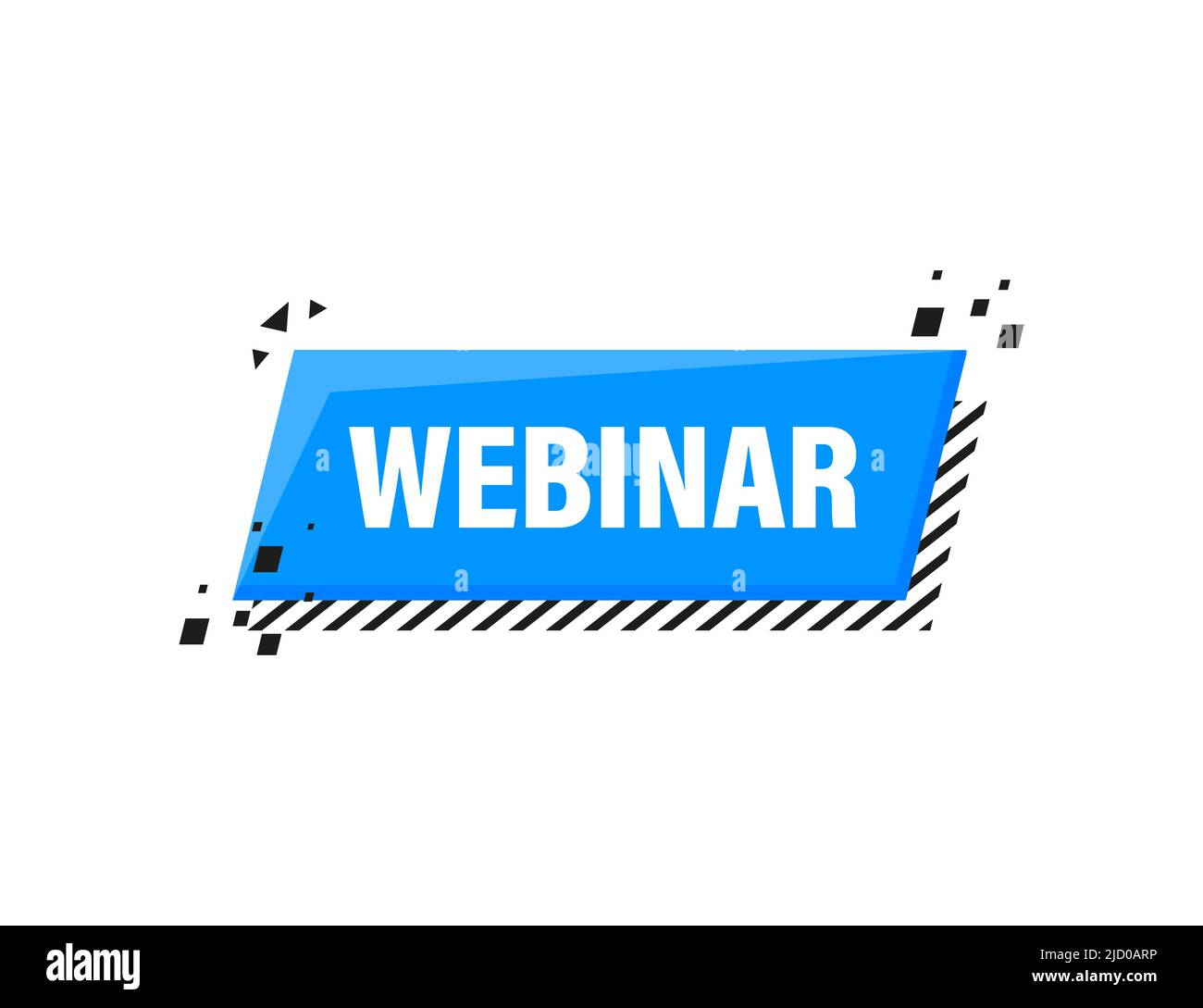 Webinar Button, icon on white background. Vector design Stock Vector ...