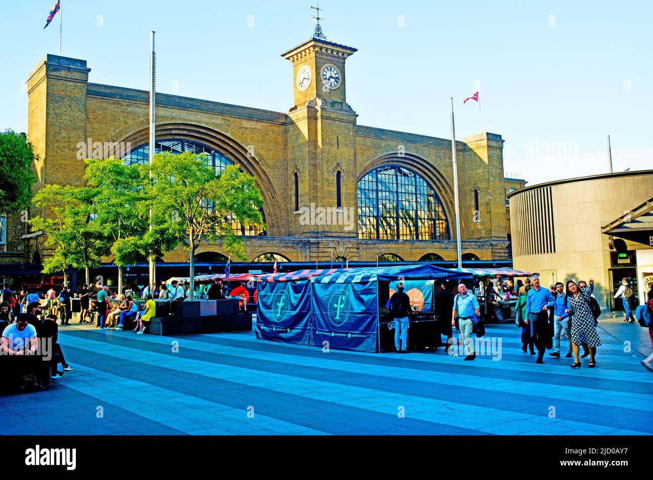 Kings Cross Station Facade designed by Lewis Cubitt, London, England ...