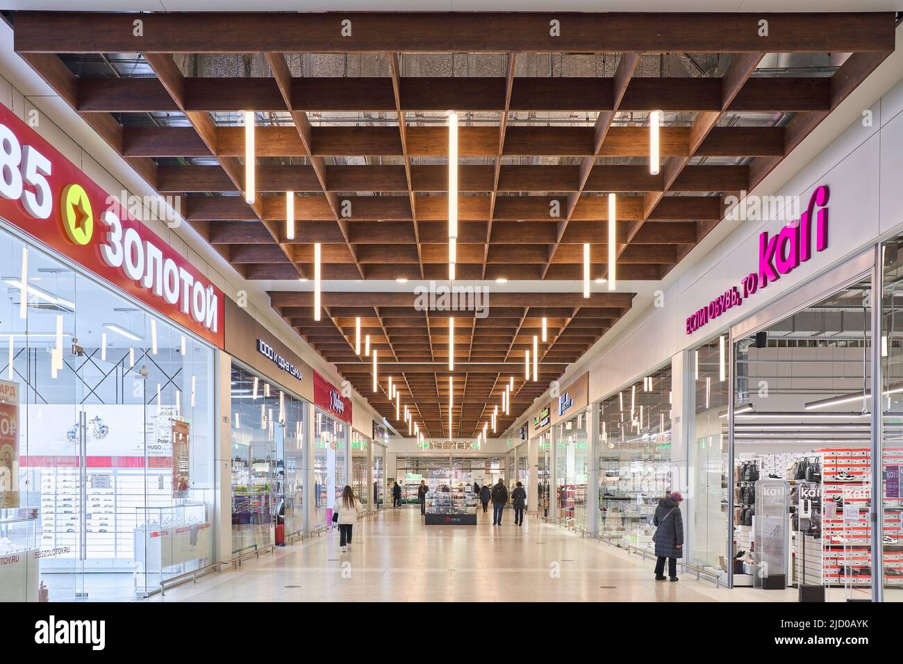 Photos of the mall and its wooden ceilings Stock Photo - Alamy