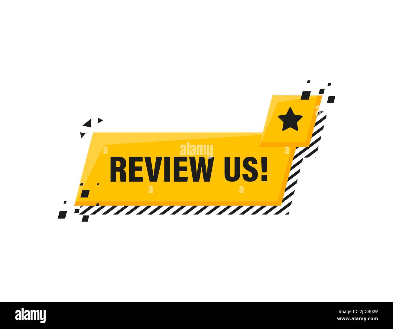 Review us sign, label. Review us tag sign Stock Vector Image & Art - Alamy