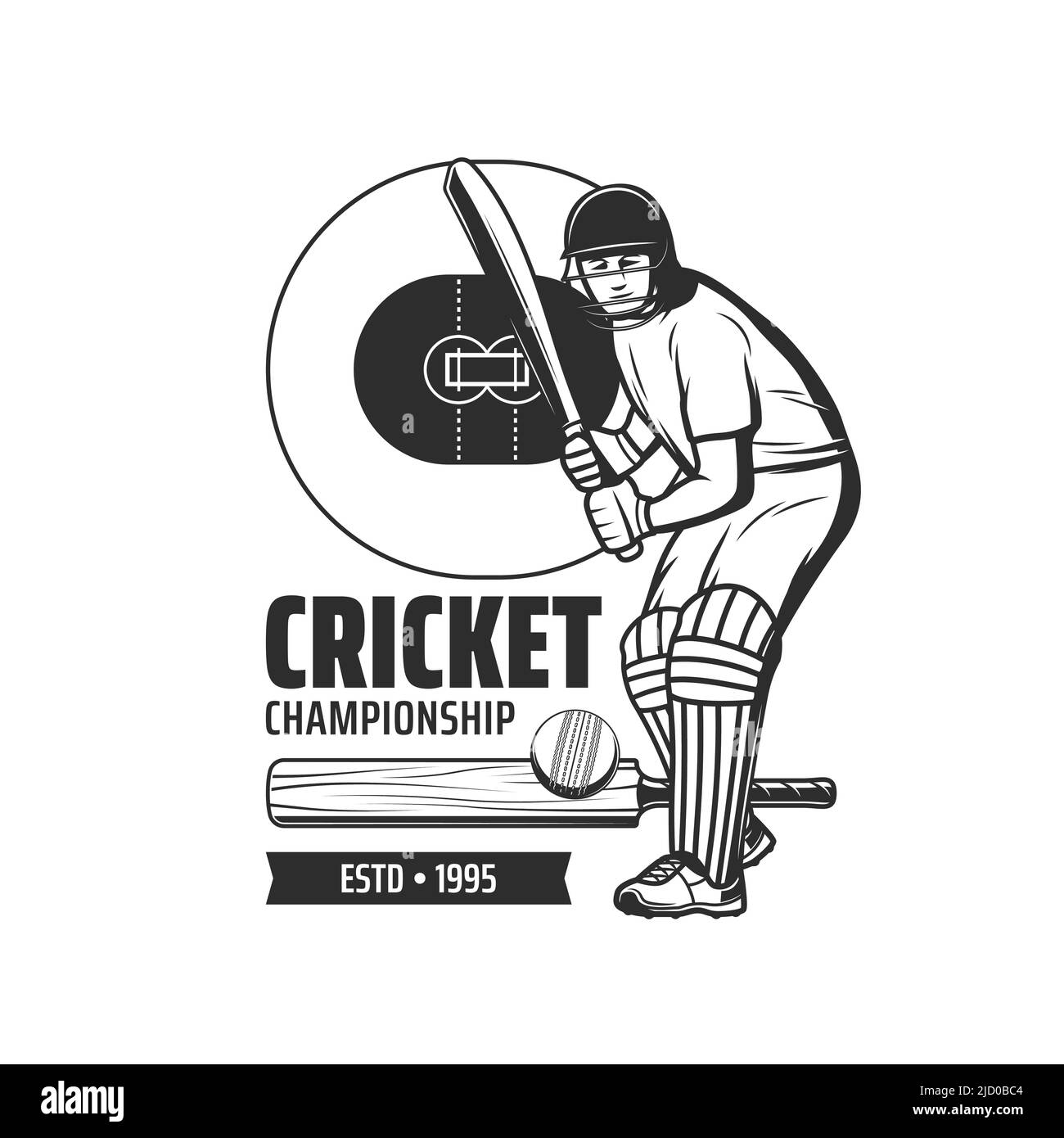 Cricket player icon hi-res stock photography and images - Alamy