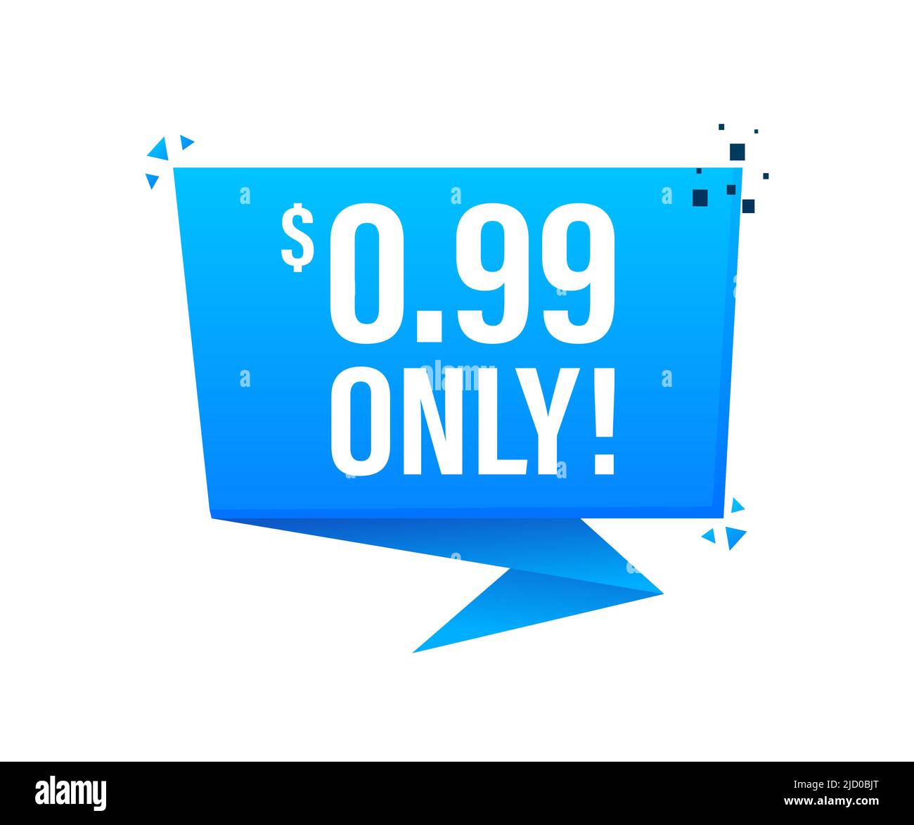 Sale 0.99 Dollars Only Offer Badge Sticker Design in Flat Style. Vector ...