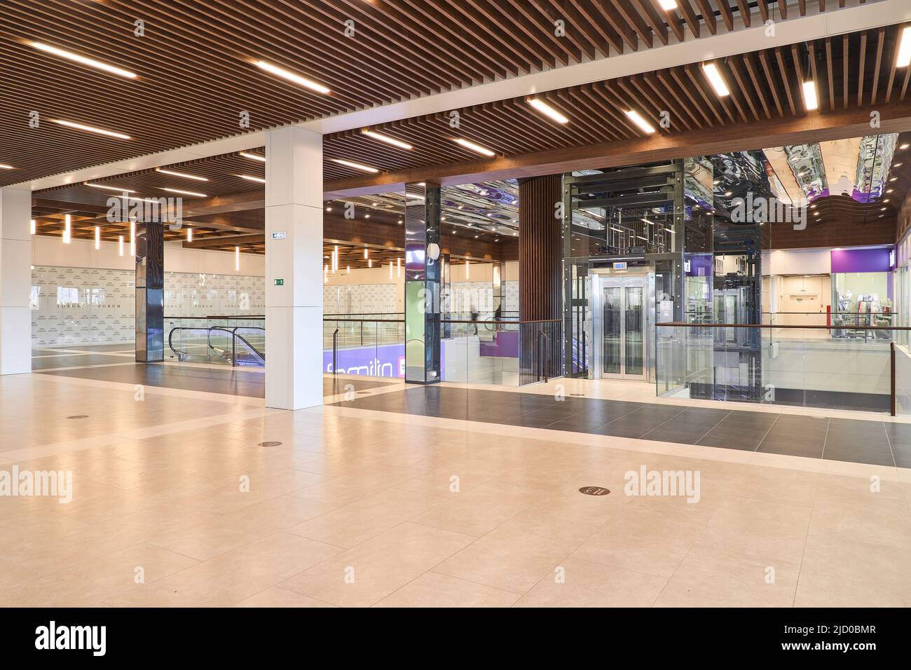 Photos of the mall and its wooden ceilings Stock Photo - Alamy