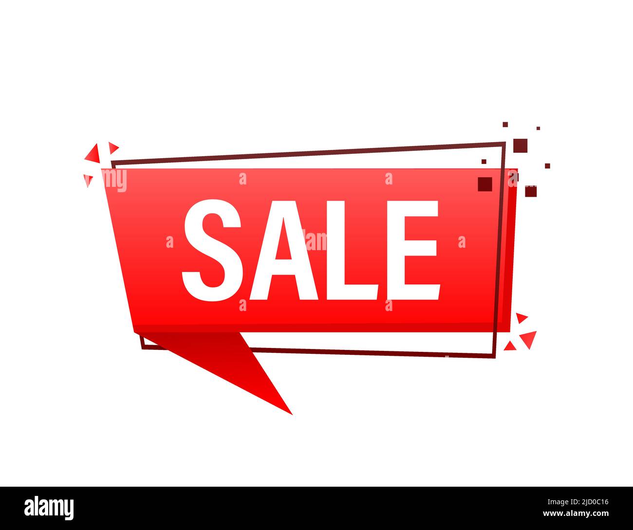 Sale shop button. Business banner. Vector illustration Stock Vector ...