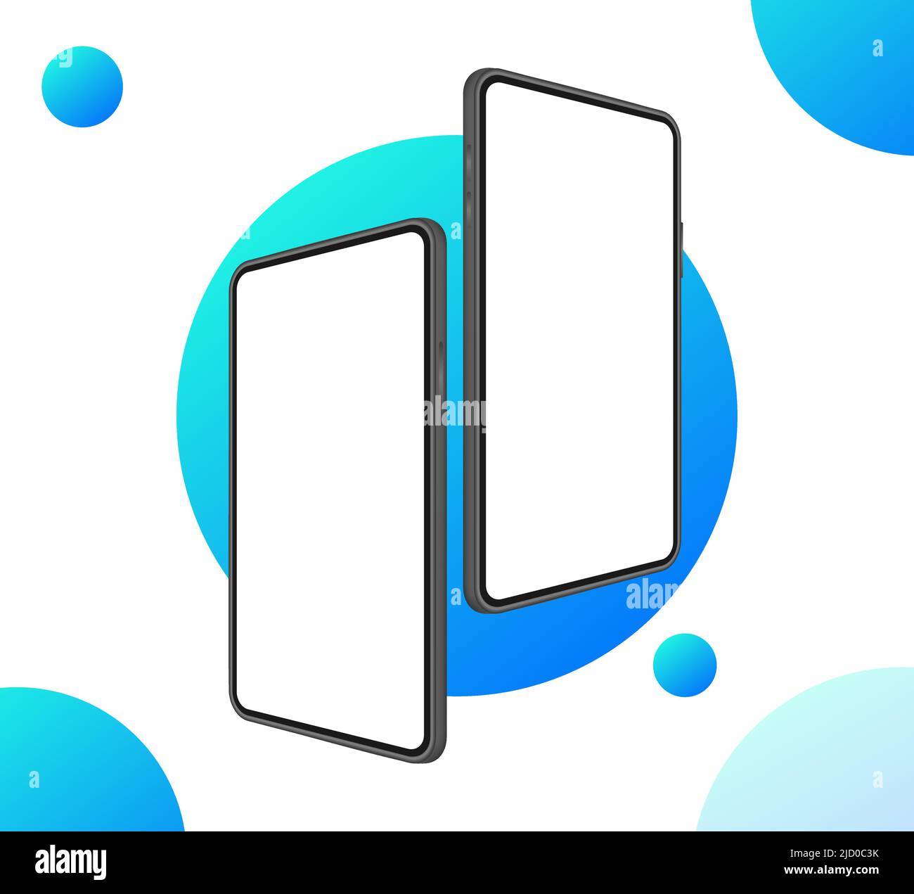 Icon with blue mobile ui and ux design on red background for web design ...