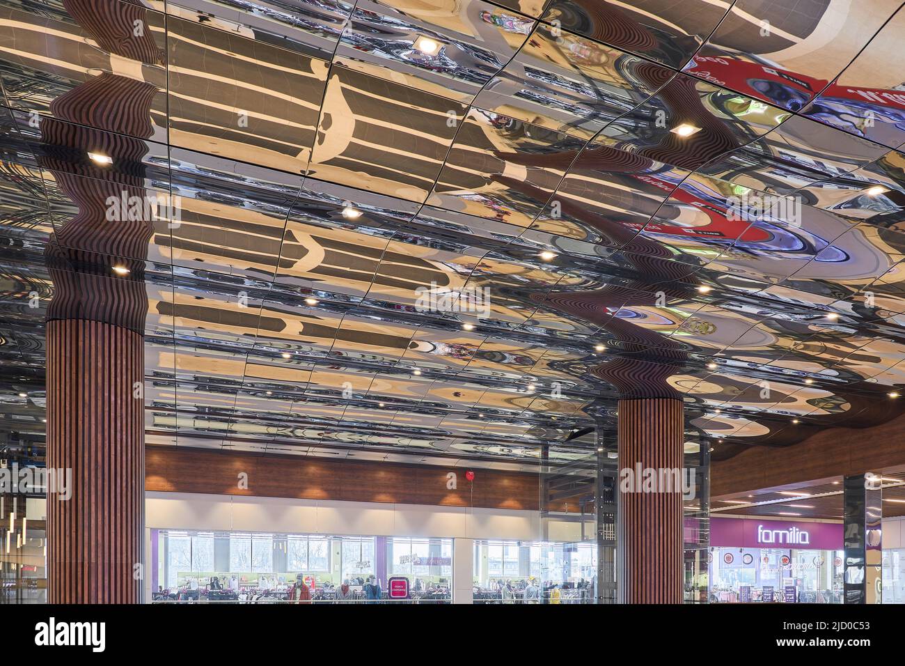 Photos of the mall and its wooden ceilings Stock Photo - Alamy