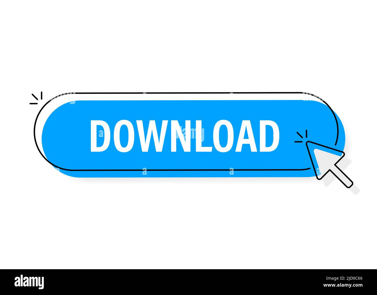 Blue download stamp isolated on white background. Download file Stock ...