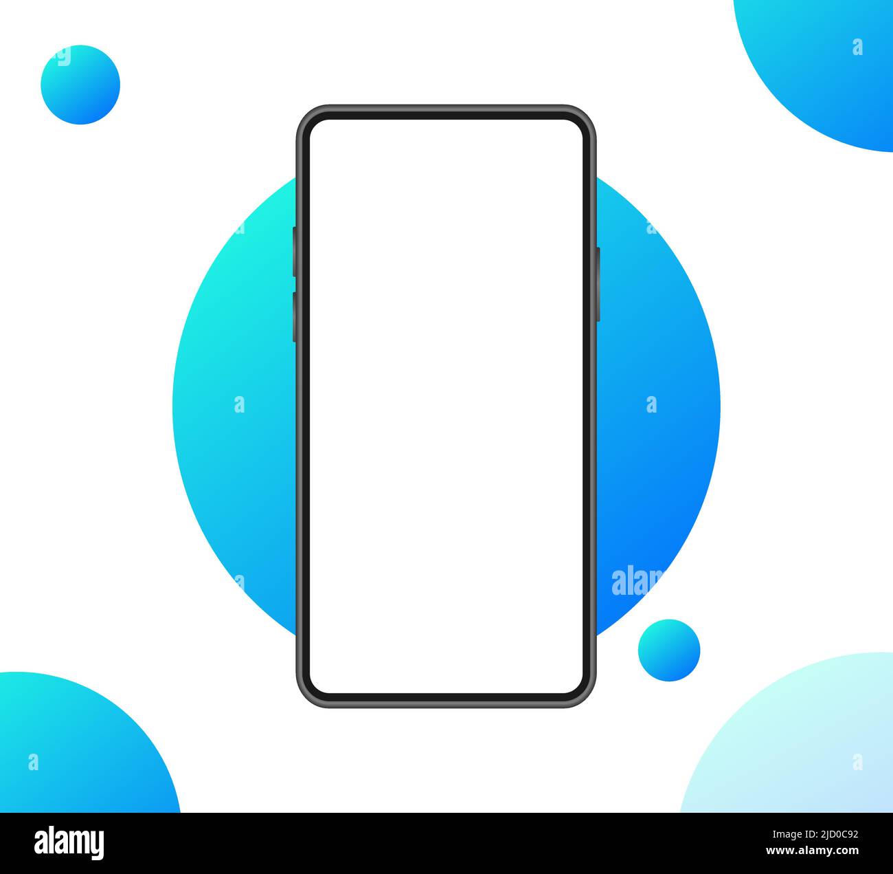 Icon with blue mobile ui and ux design on red background for web design ...