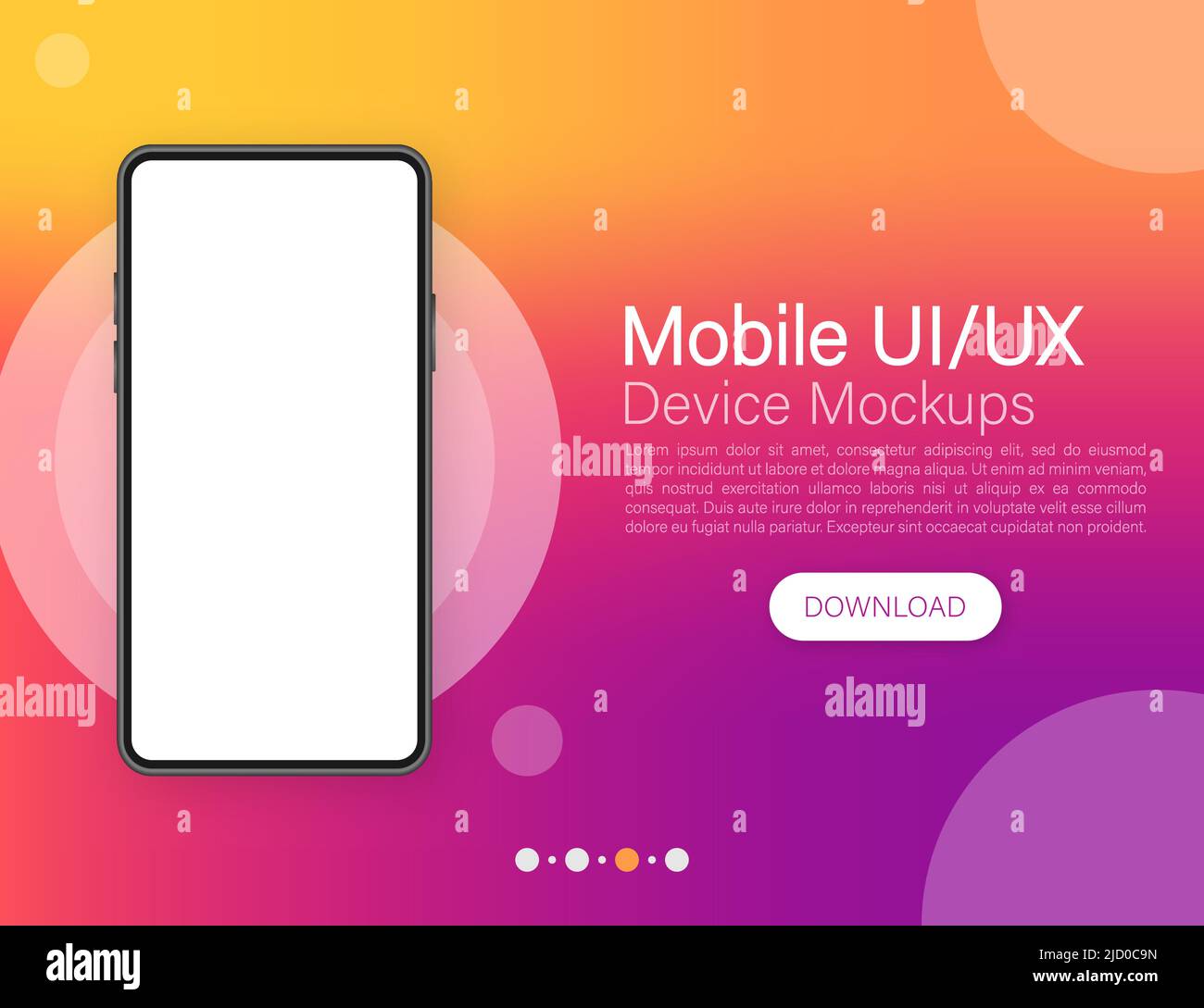 Vector design template. Vector ui design screen. Symbol, sign. Ui ...