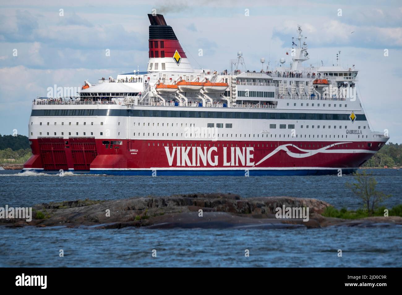 Helsinki / Finland - JUNE 15, 2022: MV Gabriella, operated by Viking ...