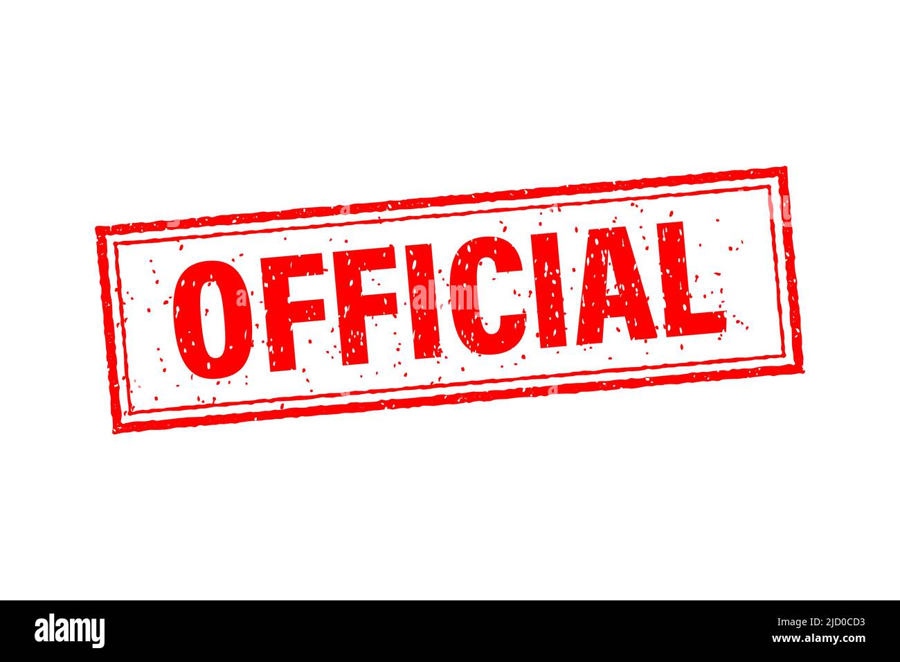 Red icon with official concept. Isolated vector illustration. Vector ...