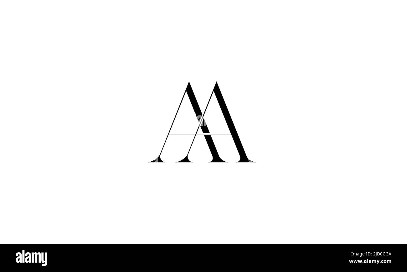 A ,AA Abstract Letters Logo Monogram Stock Vector Image & Art - Alamy