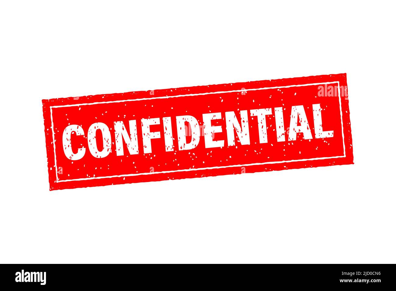 Confidential on red background. Padlock icon. Vintage confidential ...