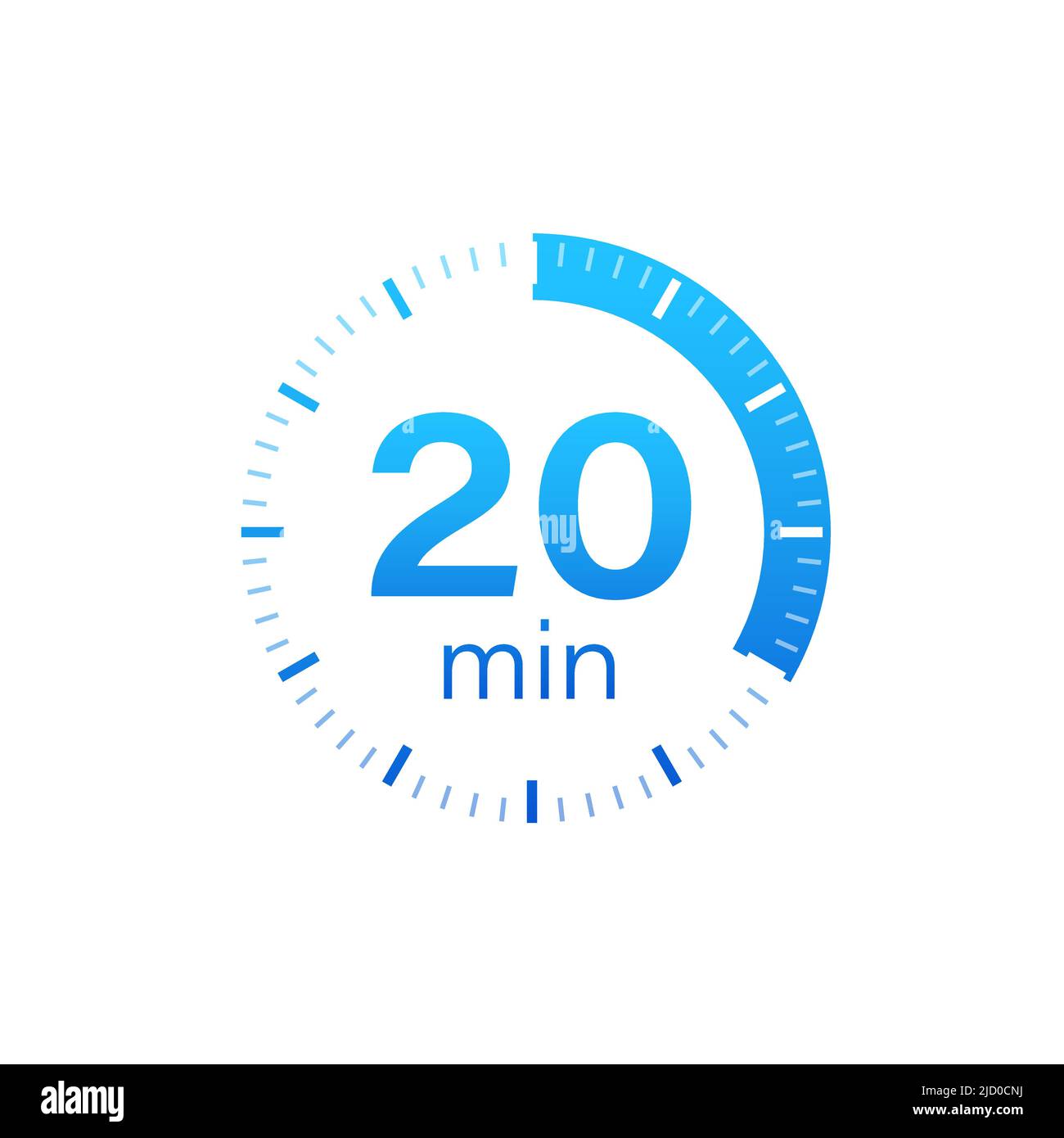 The 20 minutes, stopwatch vector icon. Stopwatch icon in flat style on ...
